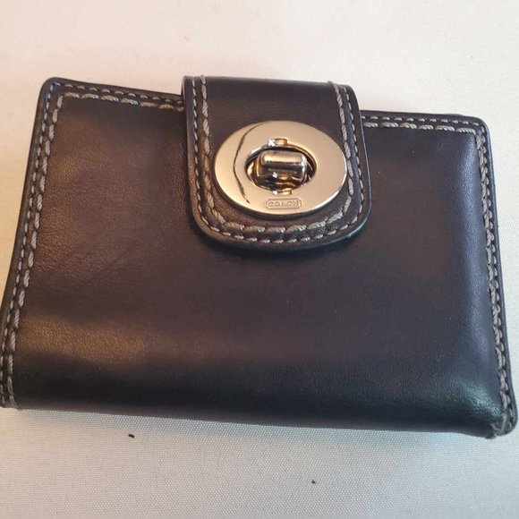 Coach | Bags | Coach Turnlock Leather Wallet | Poshmark